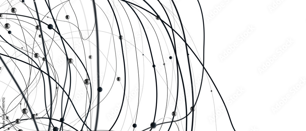 Big Data Visualization Network Connection Structure With Chaotic Distribution Of Points And
