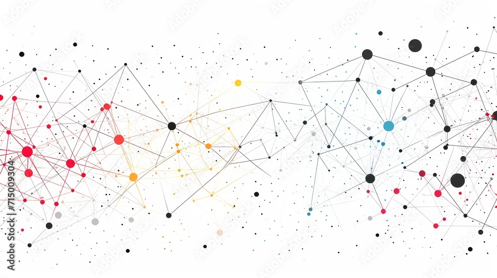 Black musical notes elegantly connected by five curved lines on a white ...