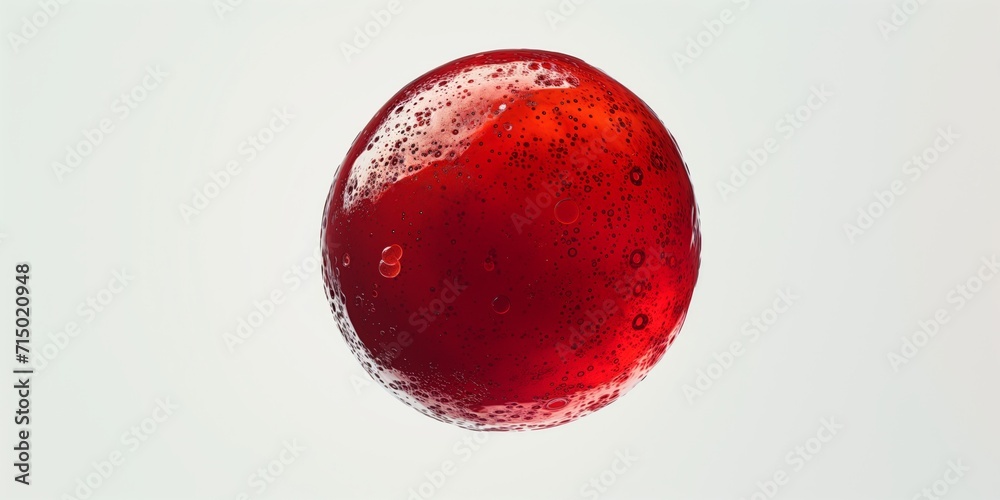 Blood cell under a microscope, blood-red blood cells in a living body ...