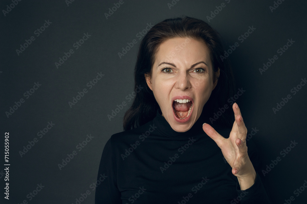 A captivating series capturing various emotions through close-up ...