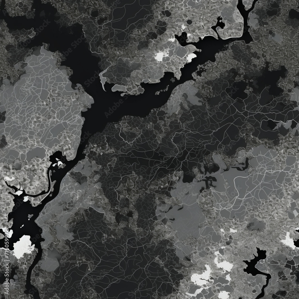 Stock-Illustration „texture map of rivers and lakes and forests and ...