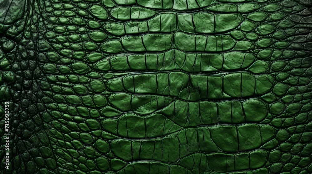 Crocodile skin textured background. Dark green alligator scales. Lizard ...
