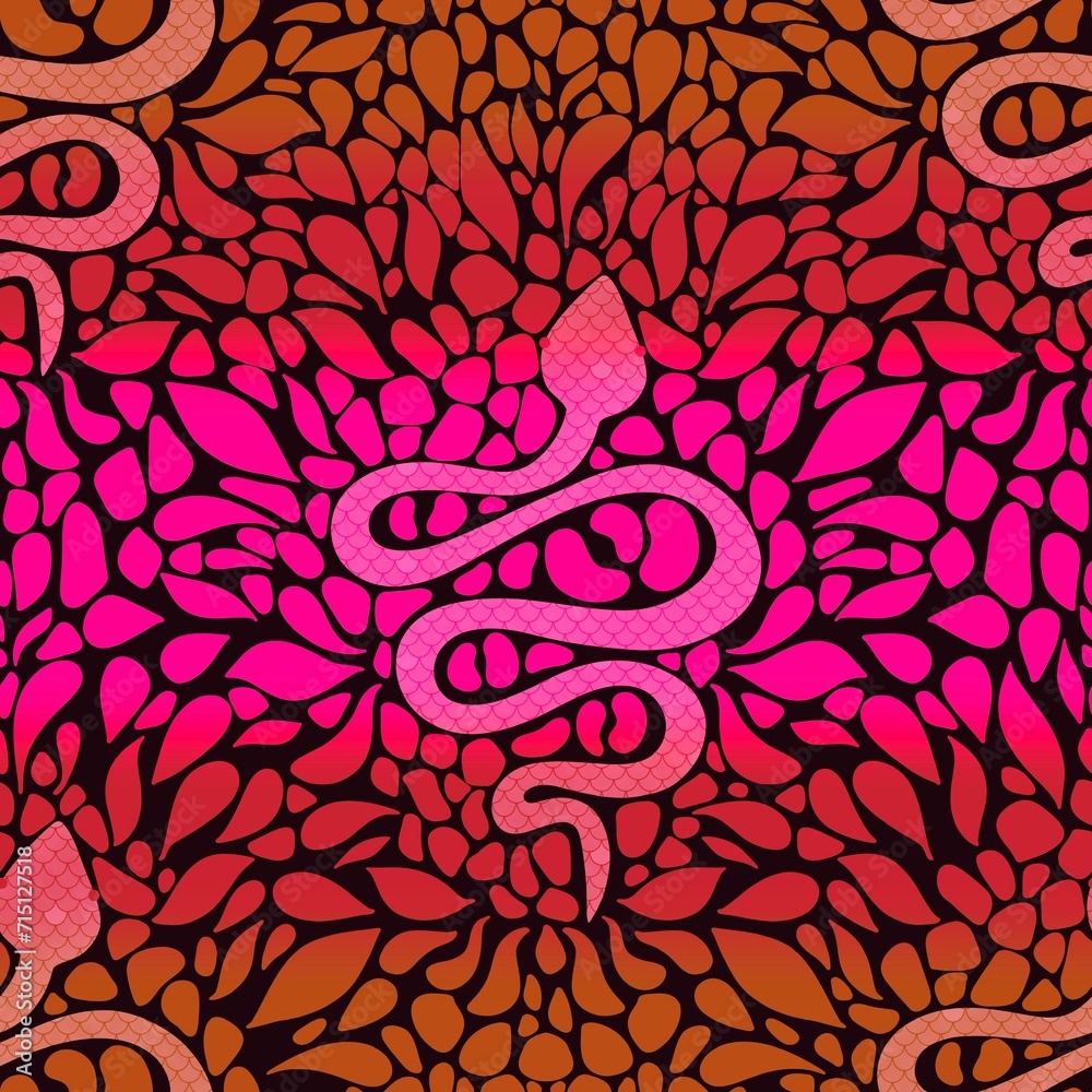 Cartoon animals seamless snakes pattern for wrapping paper and fabrics ...