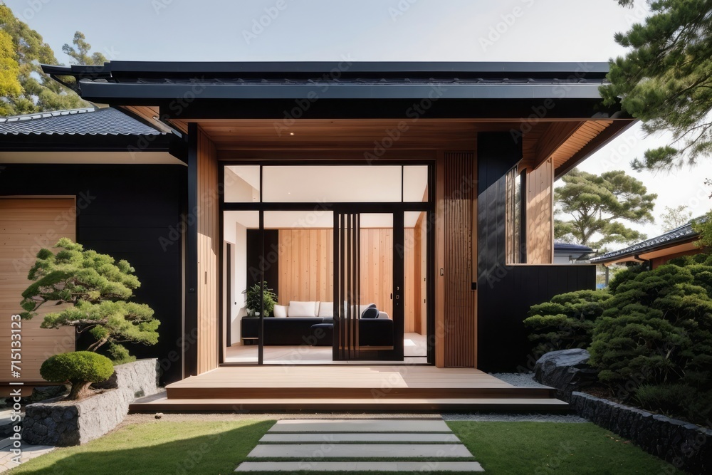 Residential architecture exterior home design of modern house japanese ...