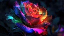 Rainbow Rose Free Stock Photo - Public Domain Pictures