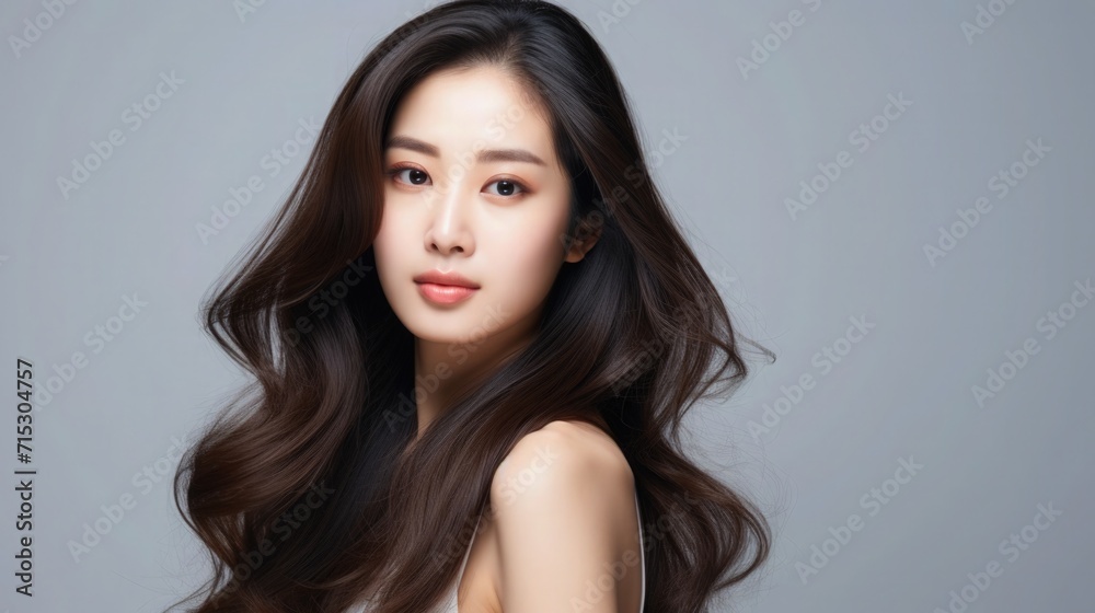 Beautiful Asian Chinese Woman Portrait Studio Photo Photography Profile ...