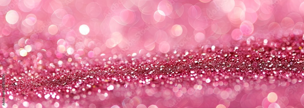 Shiny pink glitter background. Wide background Stock Photo | Adobe Stock