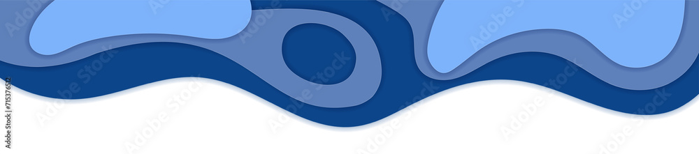 Paper cut Divider Header for App, Banners or Posters. Set of Template ...