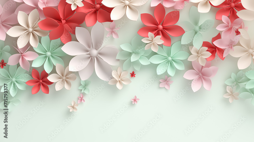 Origami Flowers Background HD Wallpapers 4k Stock Illustration | Adobe ...