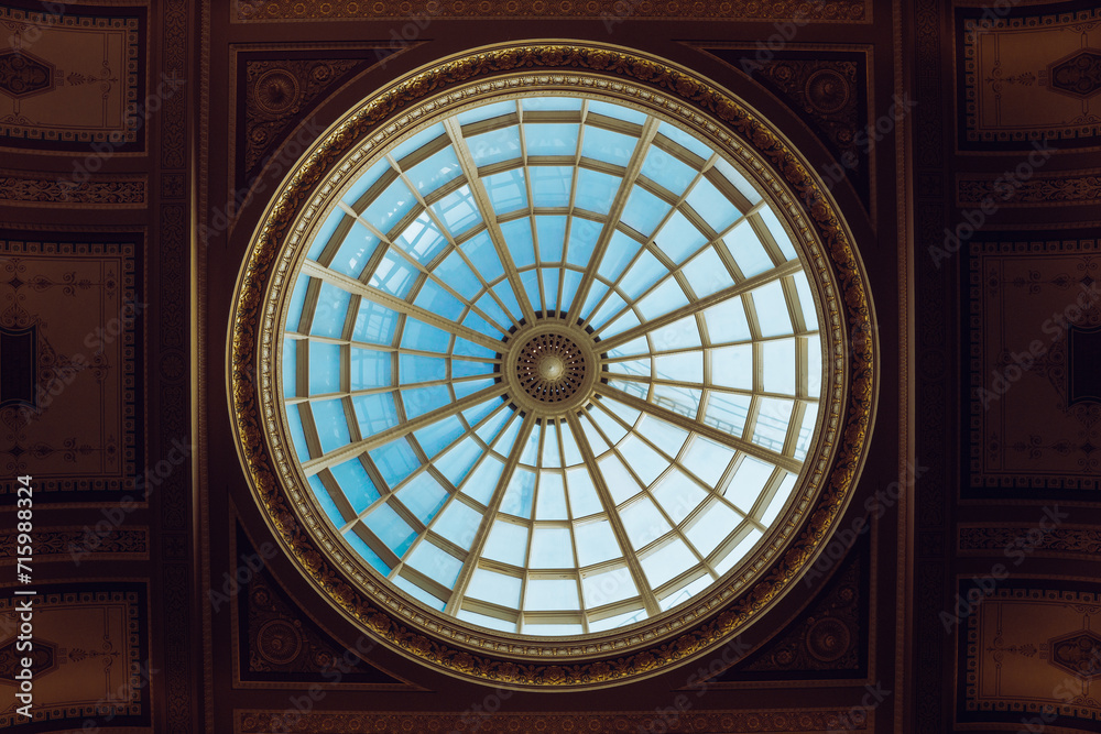 National Gallery London ceiling interior dome architecture decorative ...