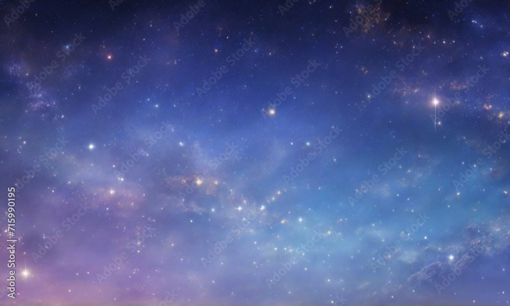 starry night sky, space dust stars background illustration celestial ...