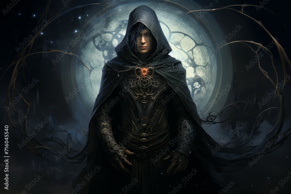 A brooding and mysterious warlock, bound to a powerful otherworldly ...