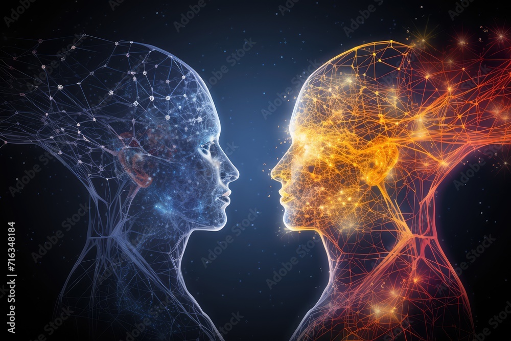 3d illustration of brain render, Neurotransmitters in the CNS and PNS ...