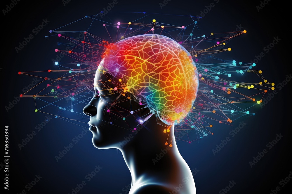 Human Mind Brain neurons Neuroplasticity transmit signals via axons ...