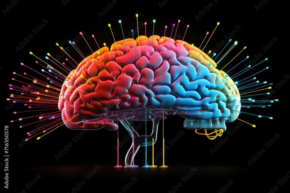 Human Mind Brain neurons Neuroplasticity transmit signals via axons ...