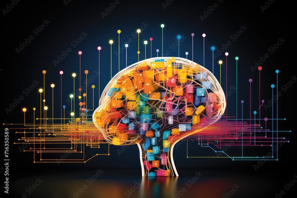 Human Mind Brain neurons Neuroplasticity transmit signals via axons ...