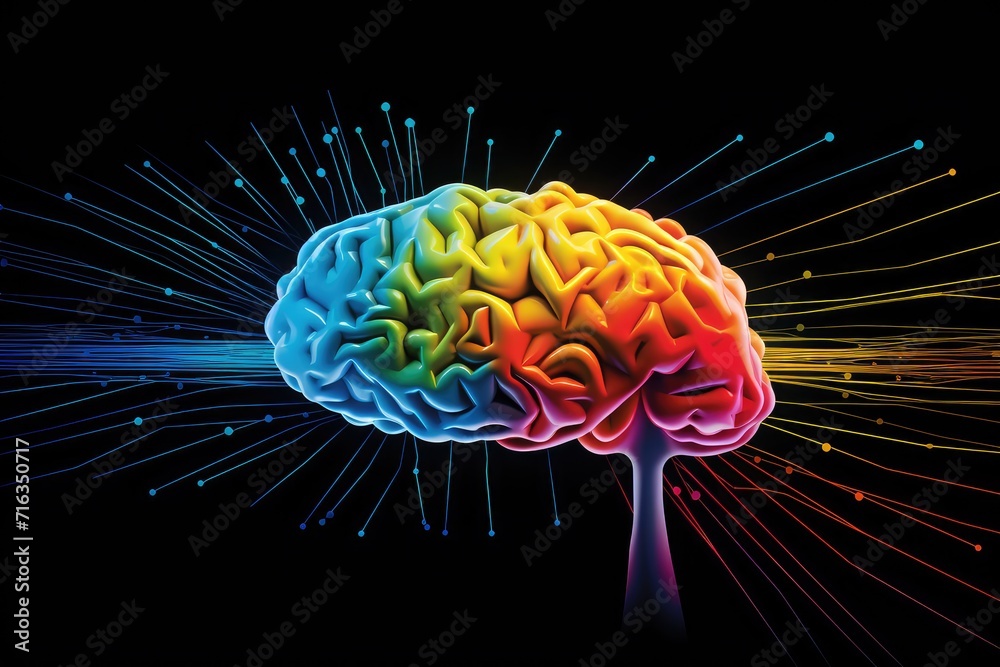 Human Mind Brain neurons Neuroplasticity transmit signals via axons ...