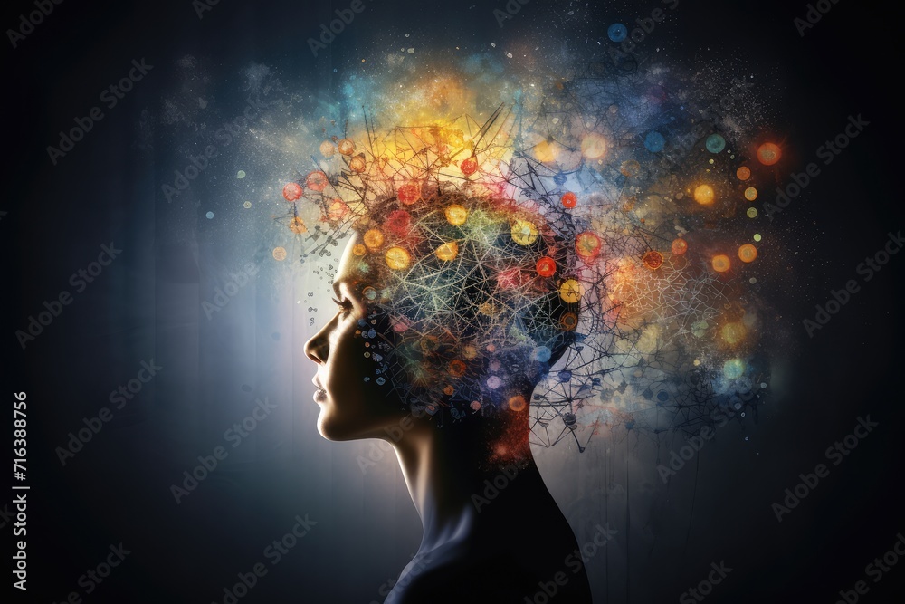 Nerve cell Neuronal structures. Brain cell Axonal arborization ...