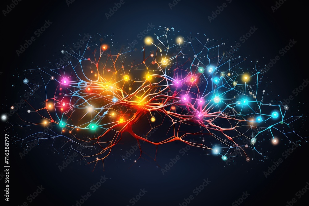 Nerve cell Neuronal structures. Brain cell Axonal arborization ...