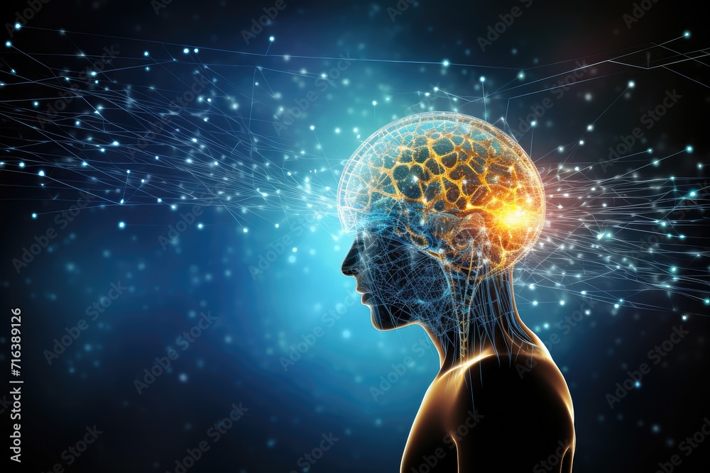 Nerve cell Neuronal structures. Brain cell Axonal arborization ...