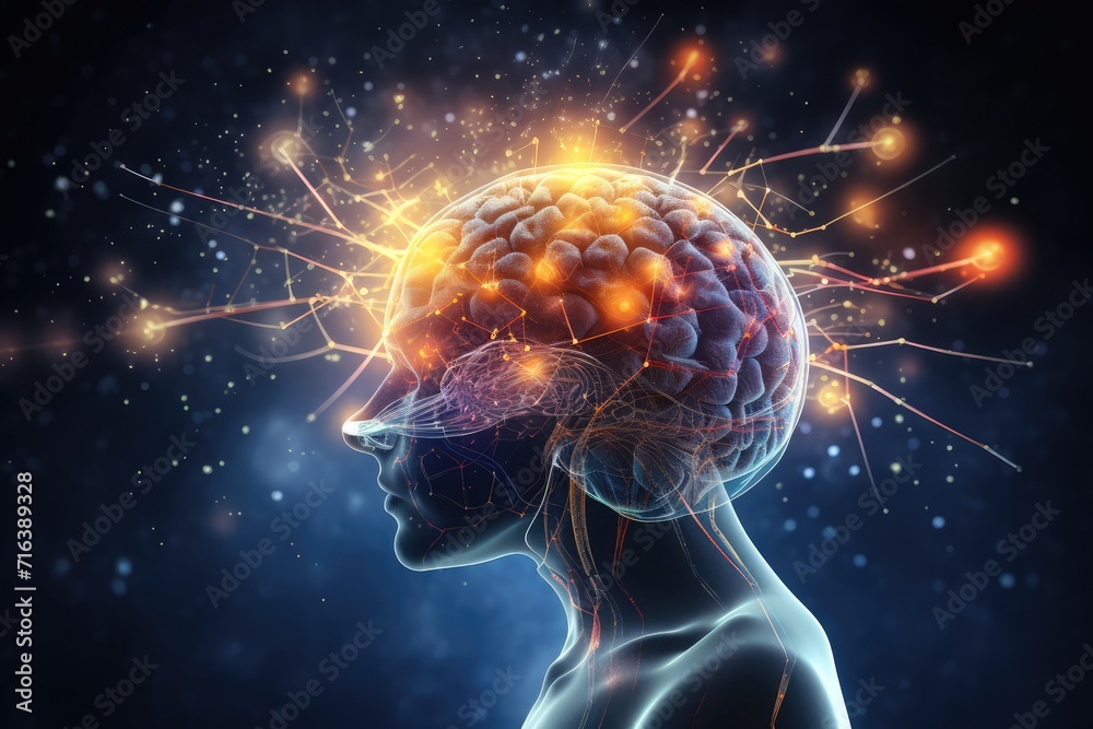 Nerve cell Neuronal structures. Brain cell Axonal arborization ...