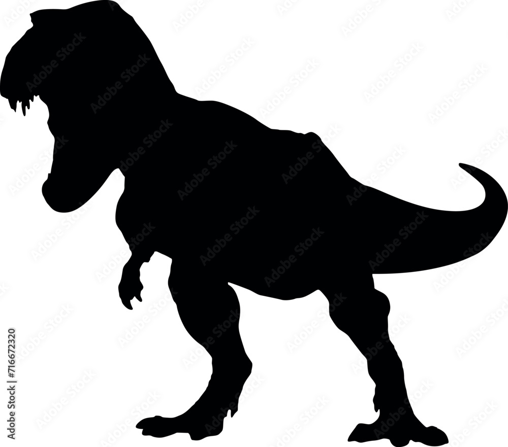 Tyrannosaurus rex dinosaur SVG Cut File for Cricut and Silhouette, EPS ...