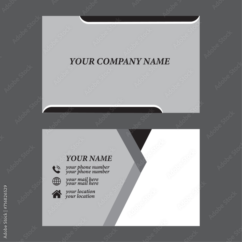 New, typography, standard, minimal, clean, abstract , visiting card ...