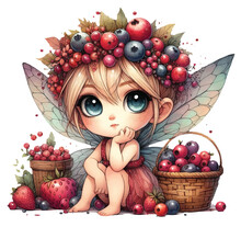 Beautiful Berry Fairy Free Stock Photo - Public Domain Pictures
