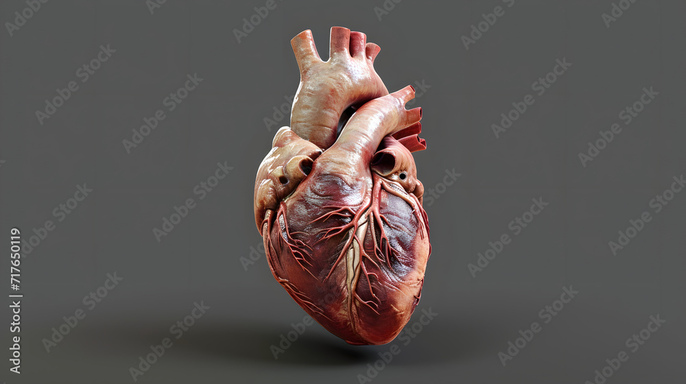 human heart anatomy, human heart, medical background illustration Stock ...