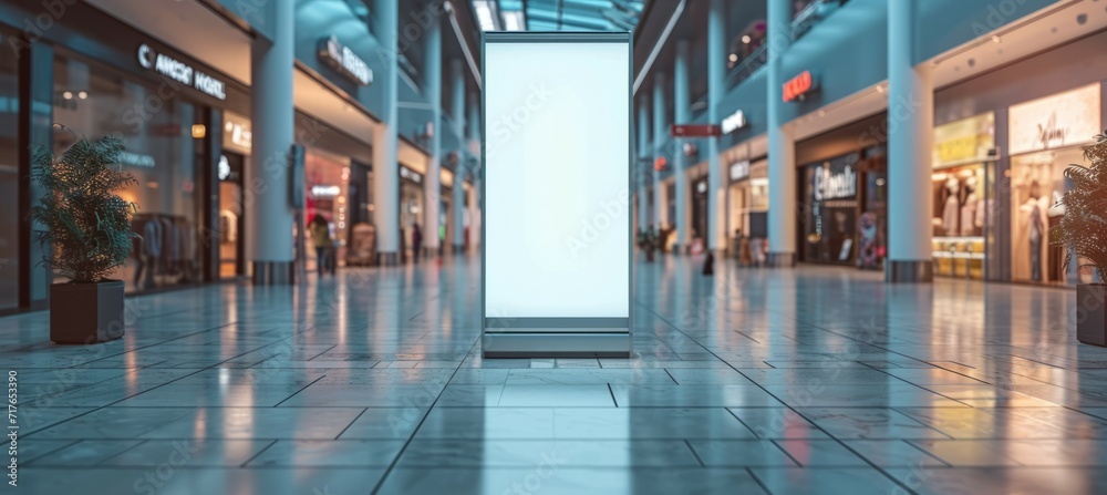 Promotion advertising digital screen at mall. Copy space for text and ...