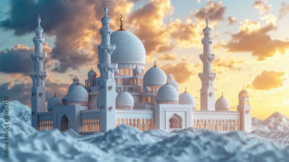 Mosque image using paper-cut techniques. Infuse intriguing details ...