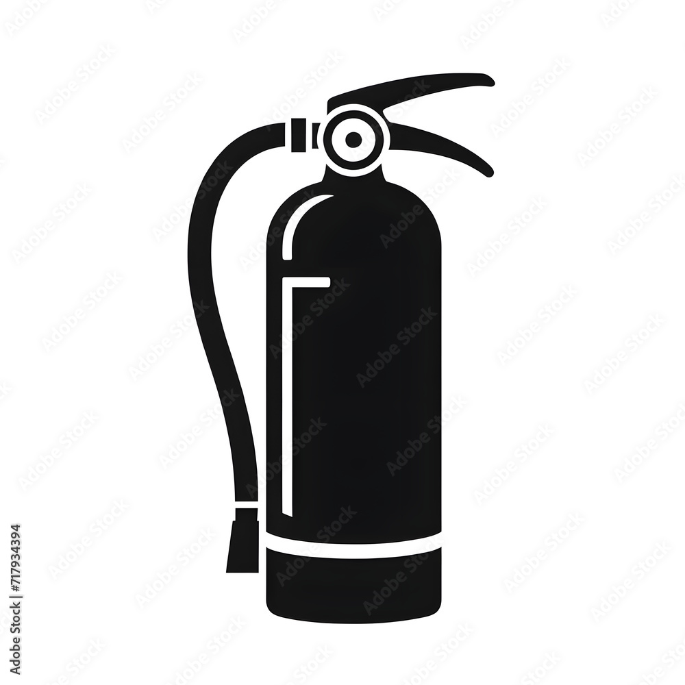 Fire extinguisher silhouette icon Stock Illustration | Adobe Stock