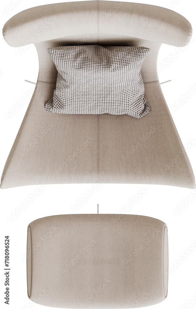 Top view isolated png lounge chair, architecture plans layout Stock ...