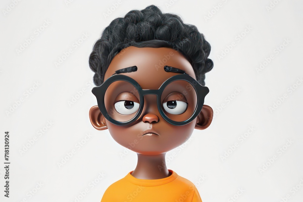 3D Character, 3D people, 3D profile, blender studio Stock Illustration ...