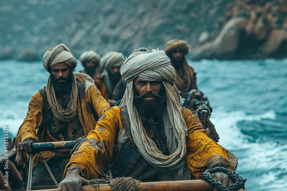 Houthi pirates of Yemen attack ships Stock Photo | Adobe Stock