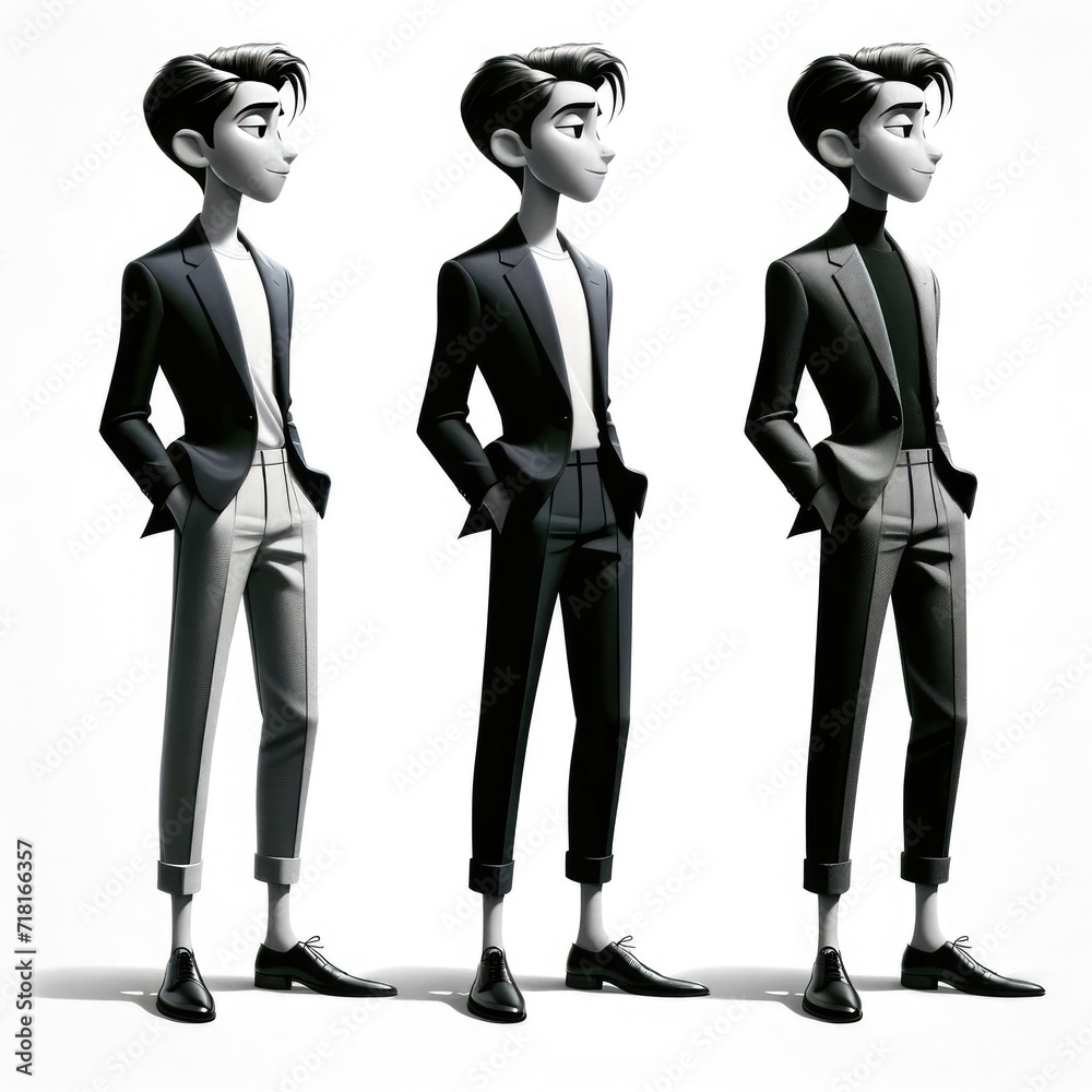 Animated characters, animated illustration, Pixar-inspired, vibrant ...