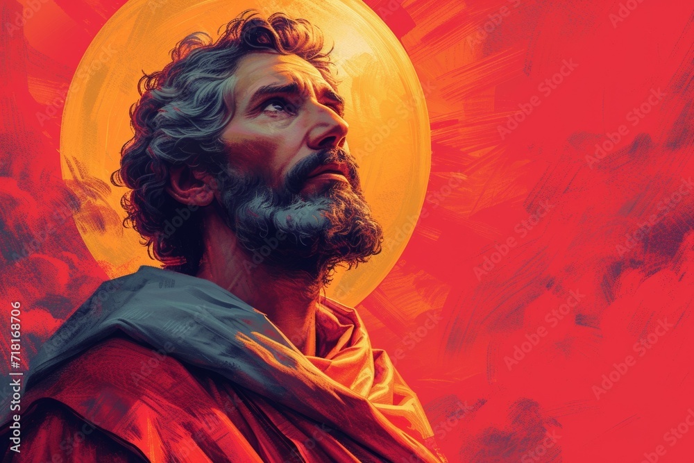 Ancient church art depicting religious symbols, capturing the essence ...