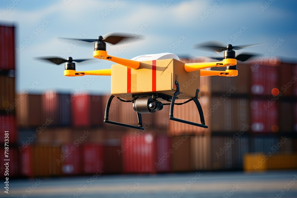 Same day delivery autonomous flight package drone UAS or UAVs. Data ...