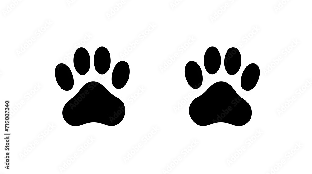 dog paw isolated on white background Stock Illustration | Adobe Stock
