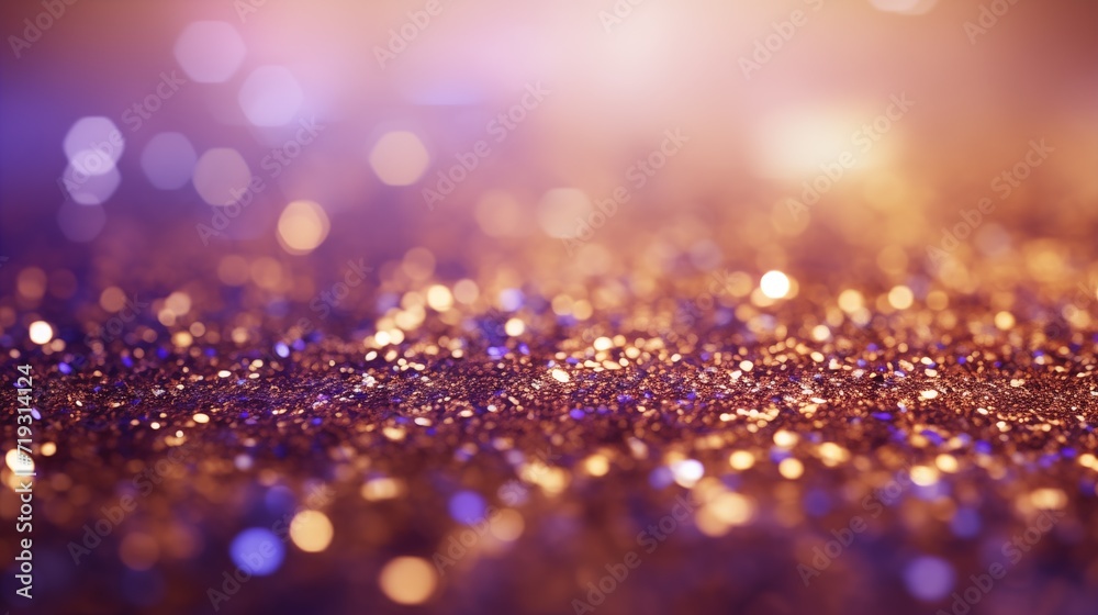 Decoration twinkle lights background, abstract shiny backdrop with ...