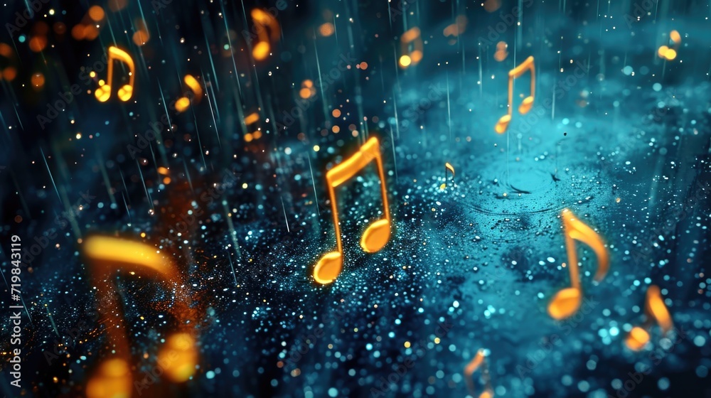 Liquid Melodies As the rain falls it transforms into a stunning display ...