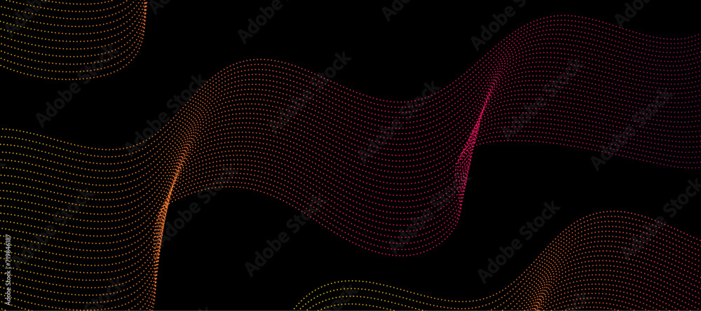 Vector de Stock Abstract colorful wave circle line on transparent ...