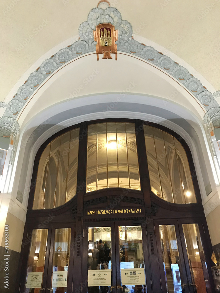 Art nouveau building, Municipal House, theater and opera house at the ...