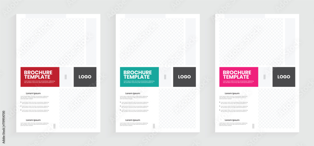 A4 annual report book cover design. Vector brochure cover background ...