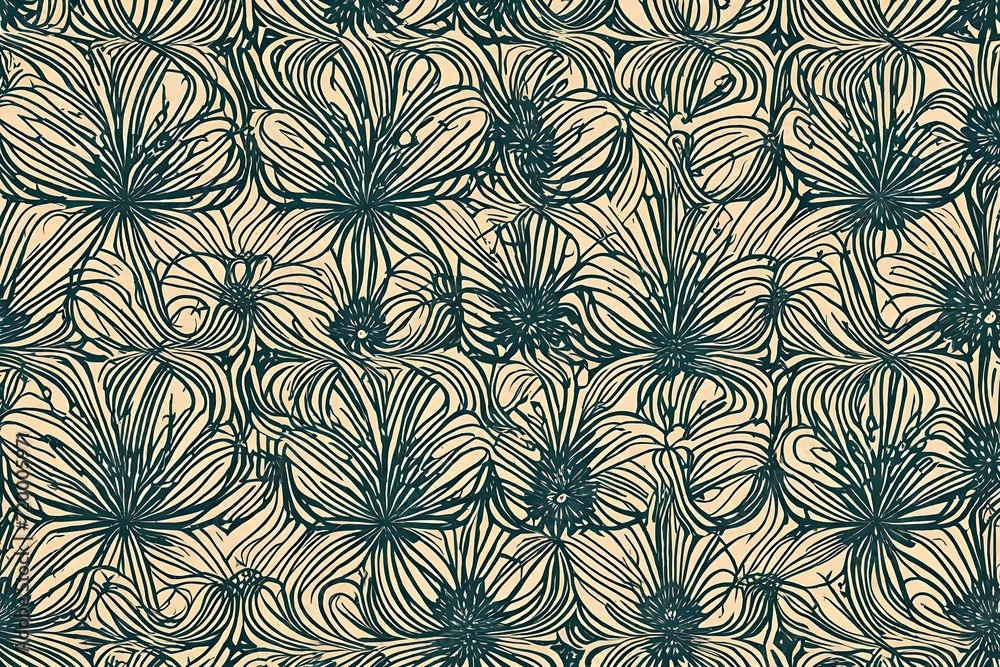 Spiraling and intertwining, organic shapes come alive in a seamless ...