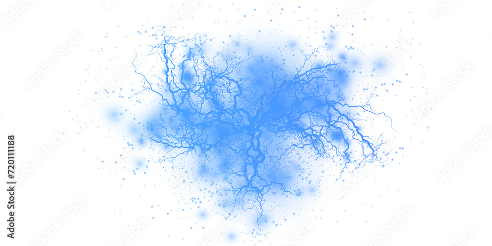Bright Lightning PNG Transparent, Blue Bright Linear Lightning ...