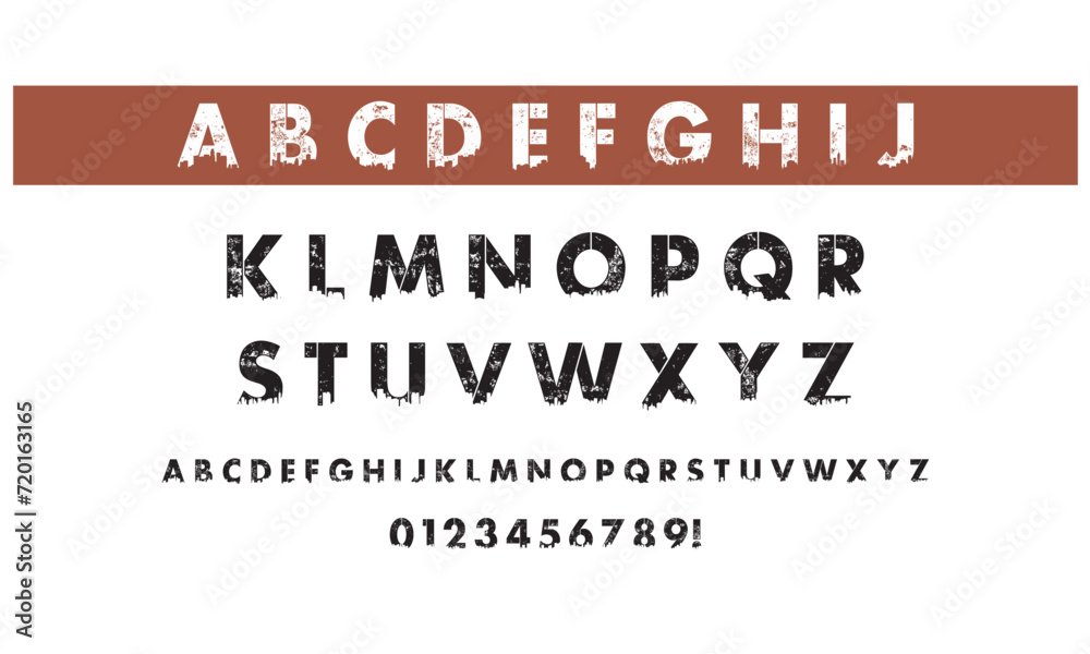 Alphabet letters font set. Classic patterns, custom logos, poster ...