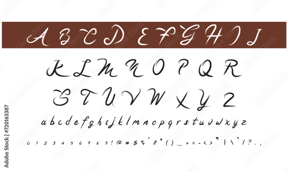 Alphabet letters font set. Classic patterns, custom logos, poster ...