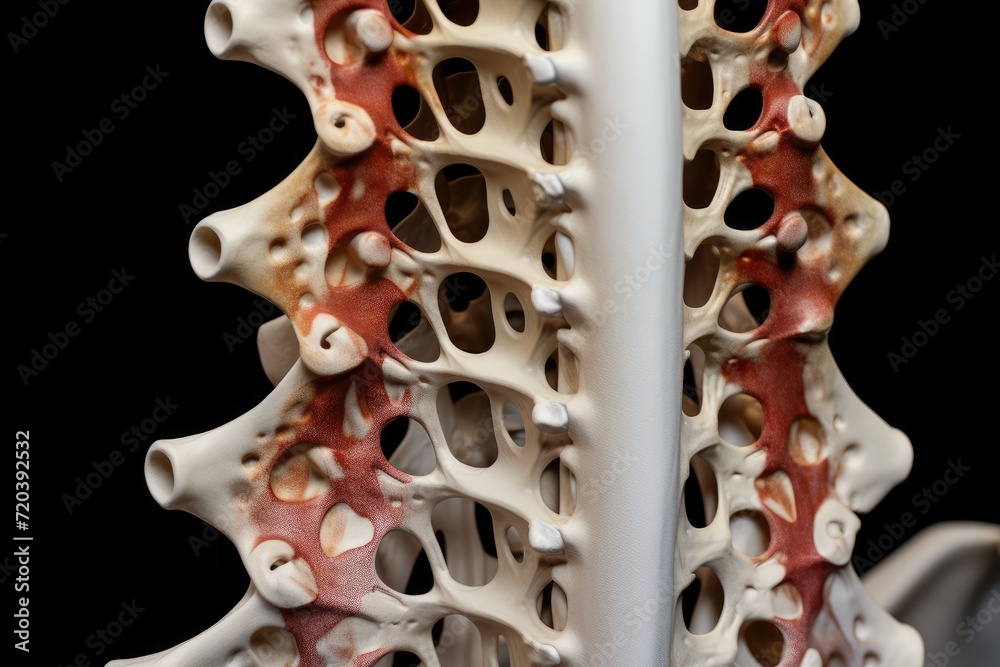 A detailed model showcasing the anatomy, structure, and muscles of the ...