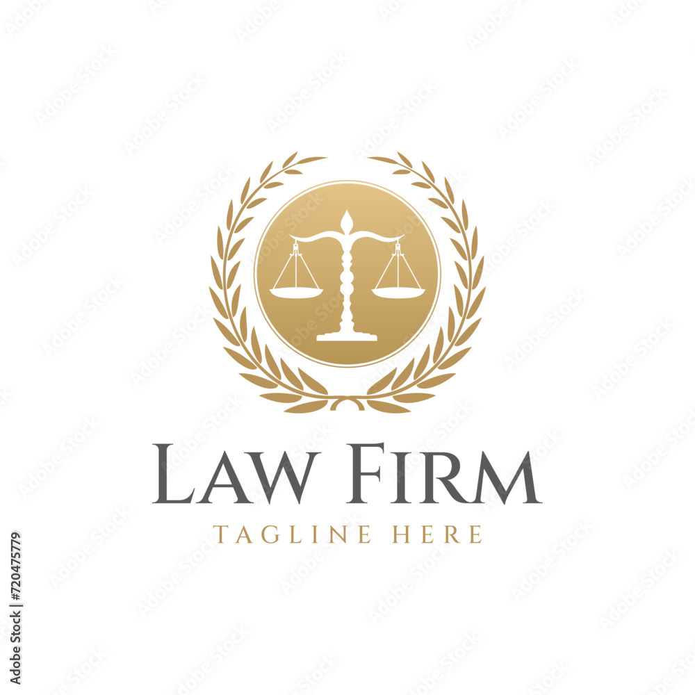 Law firm logo, Attorney at law logo, Lawyer service logo design ...